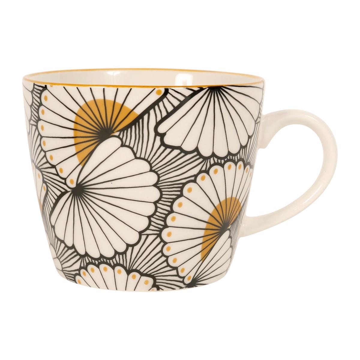 Tasse à Thé ALMERIA - Motif Éventail Coloré Boutique BAIA